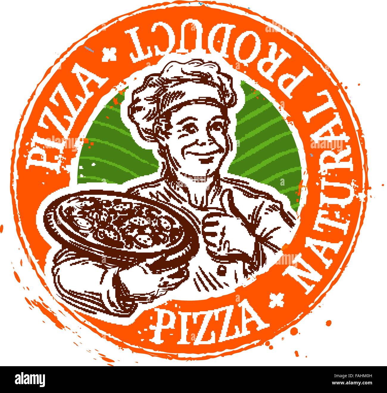 Pizza cooker Stock Vector Images - Alamy