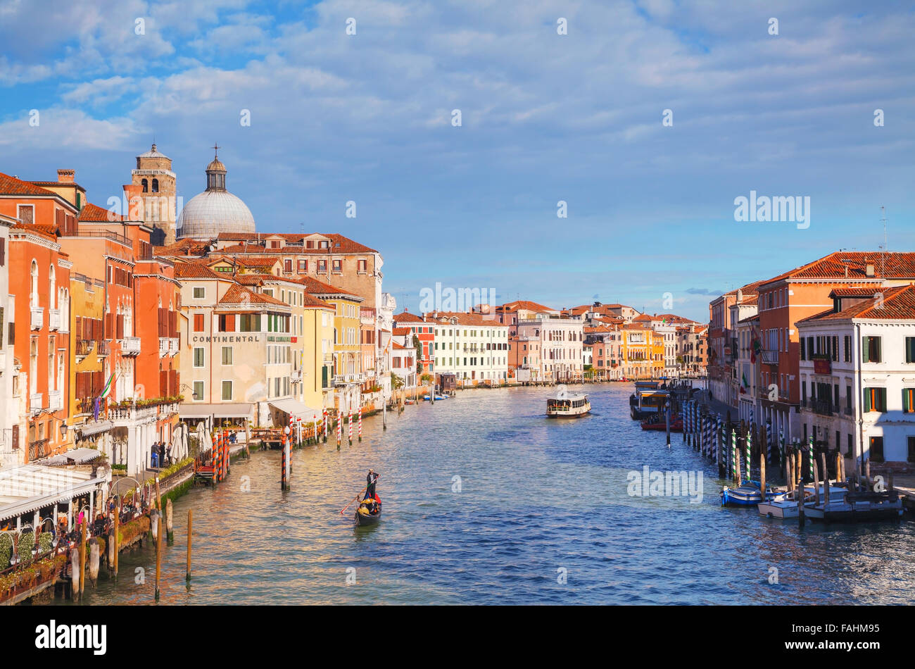 VENICE - NOVEMBER 22: Overview of Grand Canal on November 22, 2015 in ...