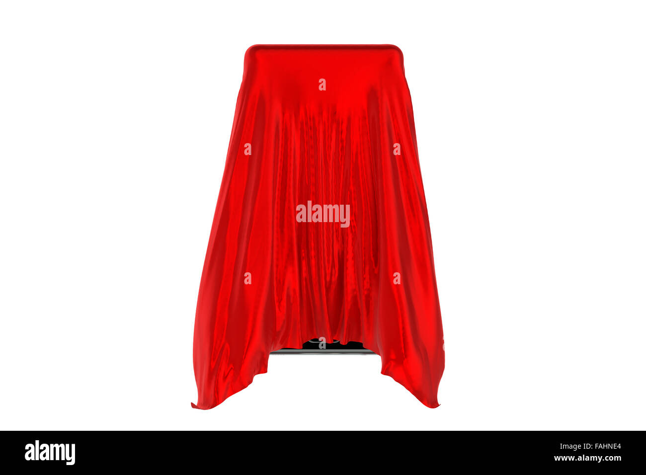 phone covered cloth isolated on white background Stock Photo - Alamy