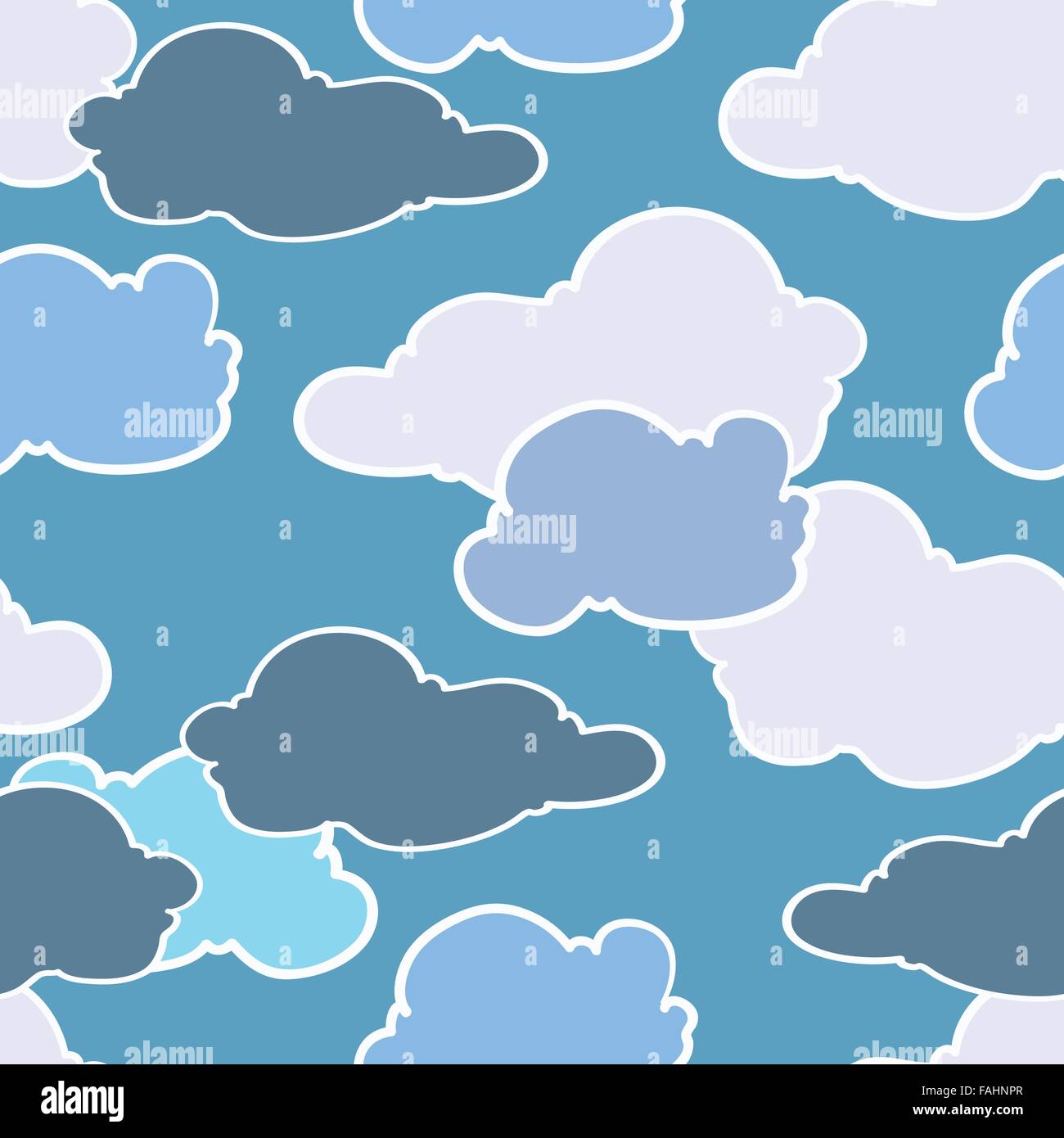 sky with clouds, seamless pattern Stock Vector Image & Art - Alamy