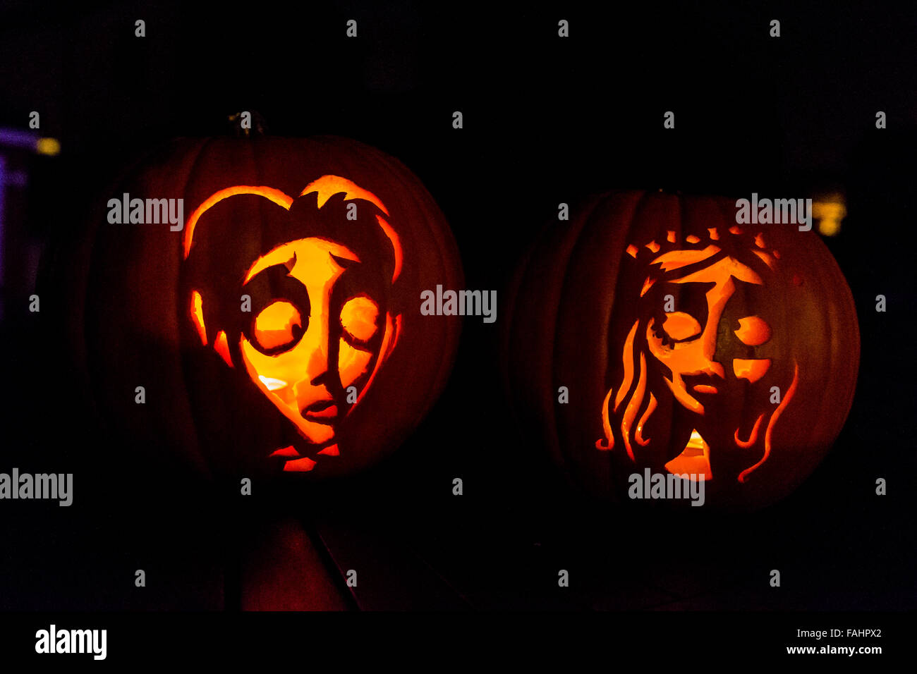 Corpse Bride Pumpkin Stencil