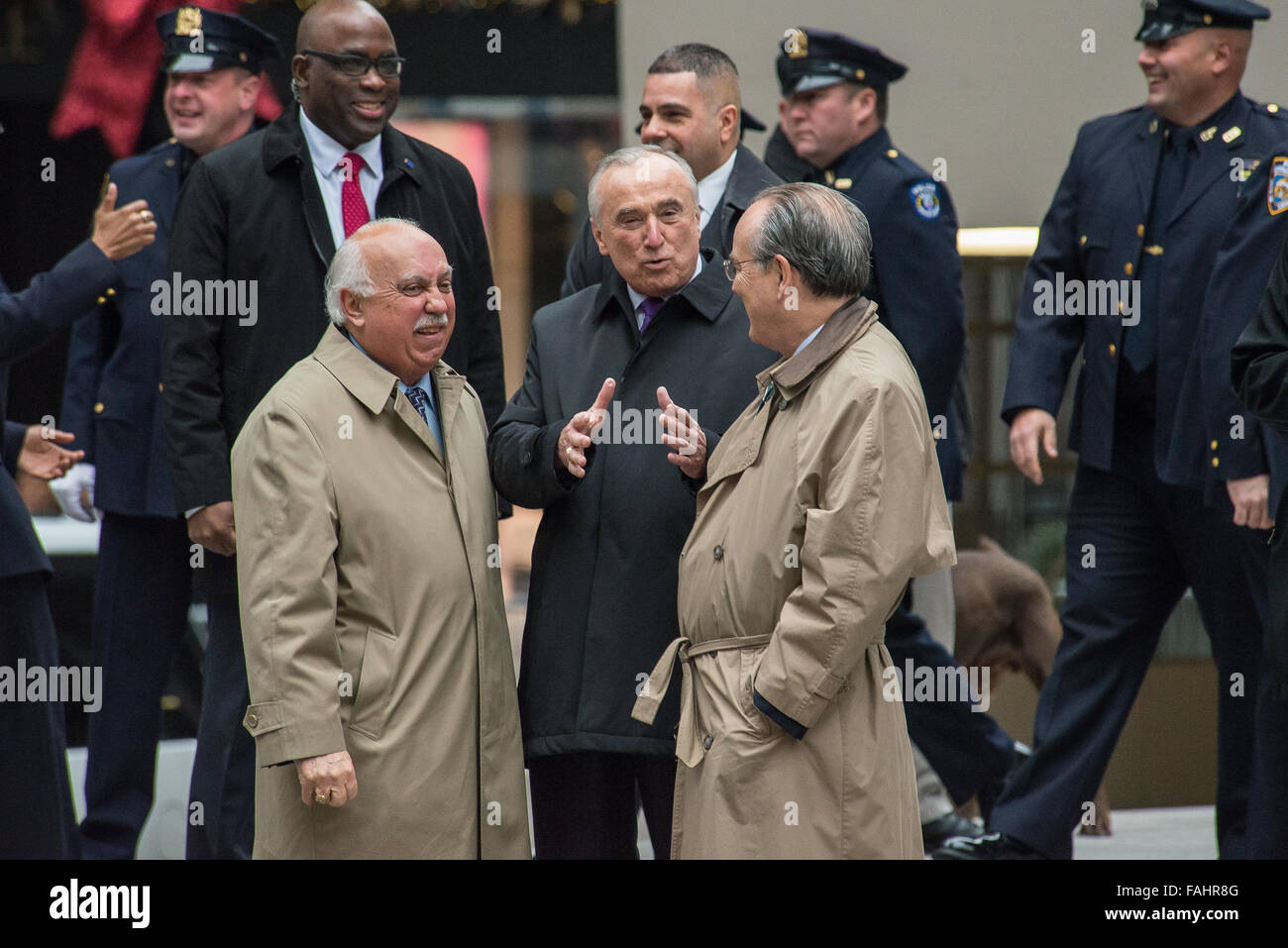 New York, United States. 30th Dec, 2015. Commissioner Bratton talks ...