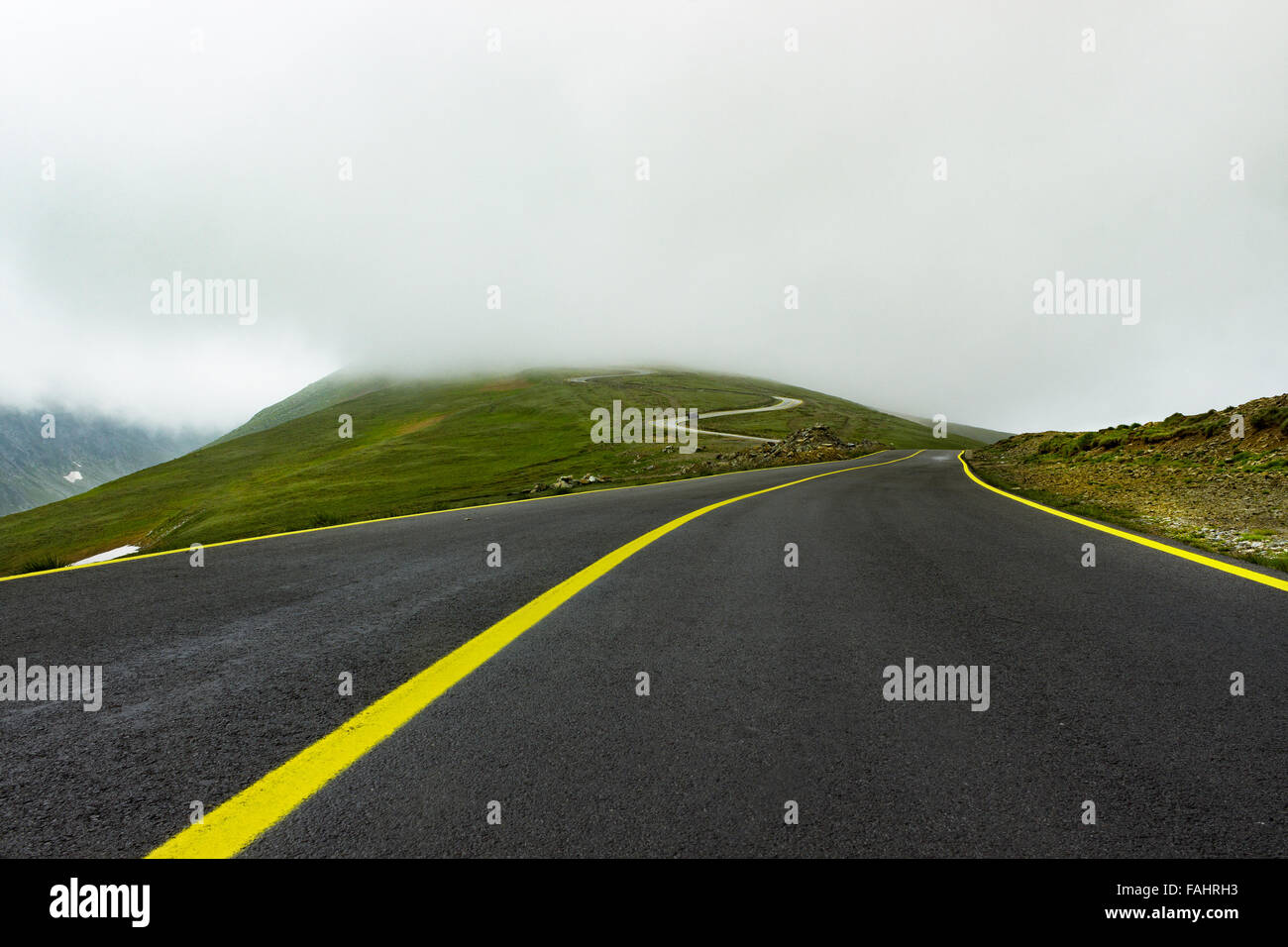 High Altitude Mountain Road Stock Photo - Alamy