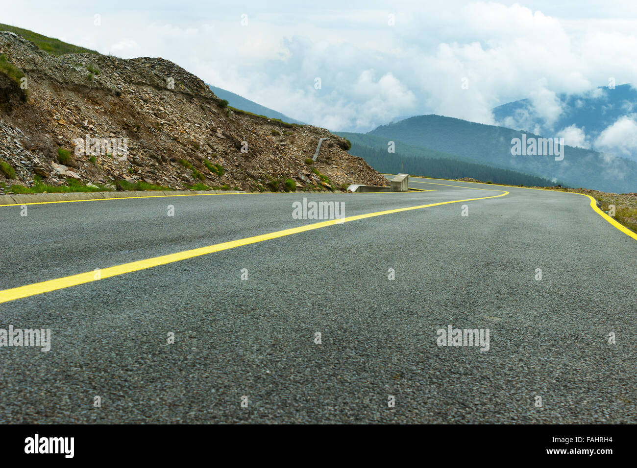 High Altitude Mountain Road Stock Photo - Alamy