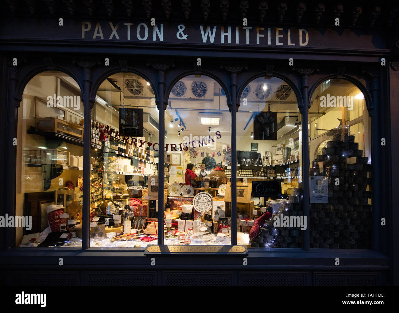 Famous artisan cheese shop in Bath UK with window decorated for ...