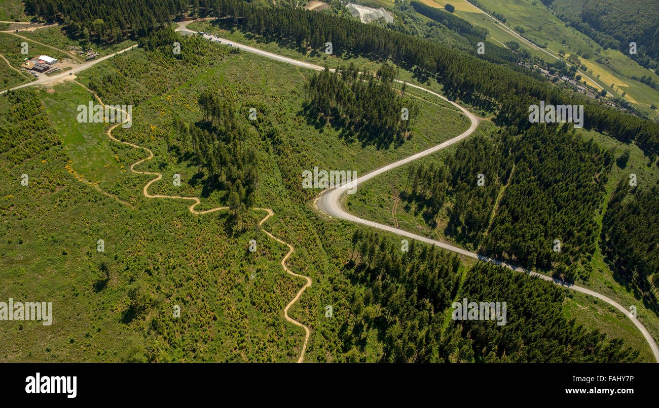 Aerial view tortuous path hi-res stock photography and images - Alamy