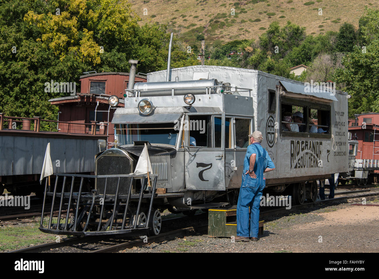 Galloping Goose #7, Colorado Railroad Museum, Golden, Colorado Stock ...