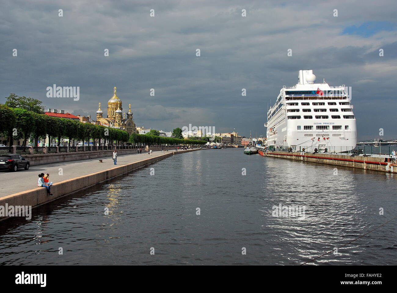 Princess Cruises Ocean Princess ship on the Lieutenant Schmidt ...
