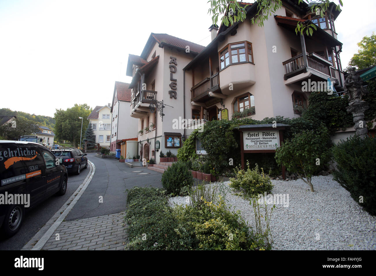 Europe Germany Lauda town Stock Photo - Alamy