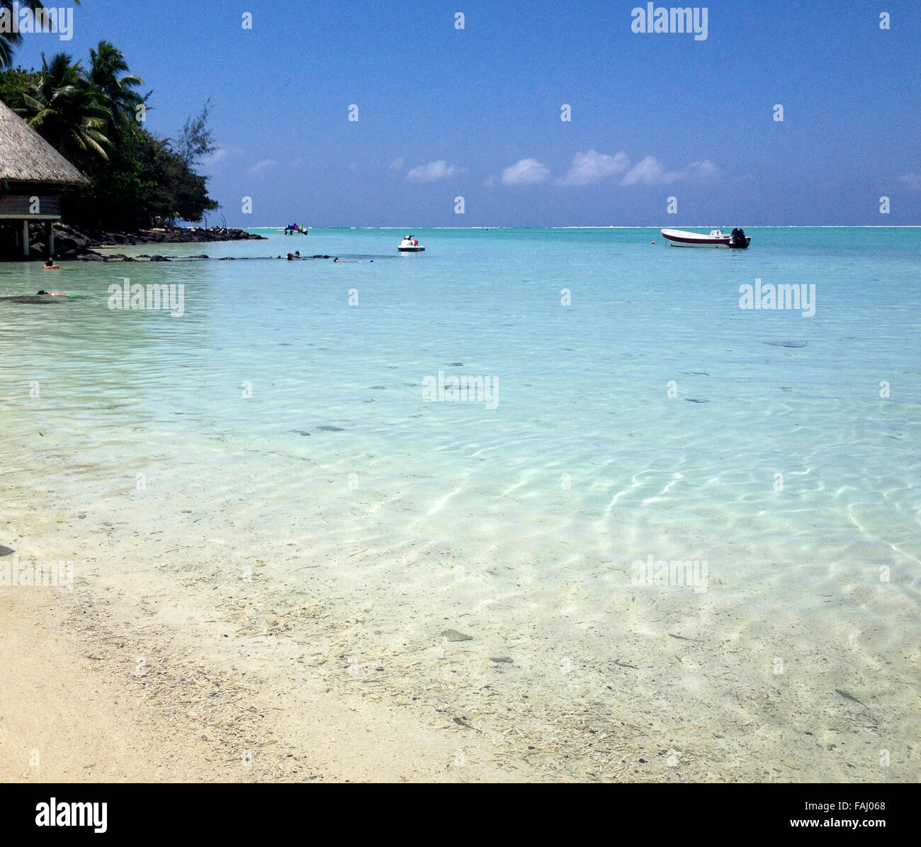 Matira beach bora bora island hi-res stock photography and images - Alamy