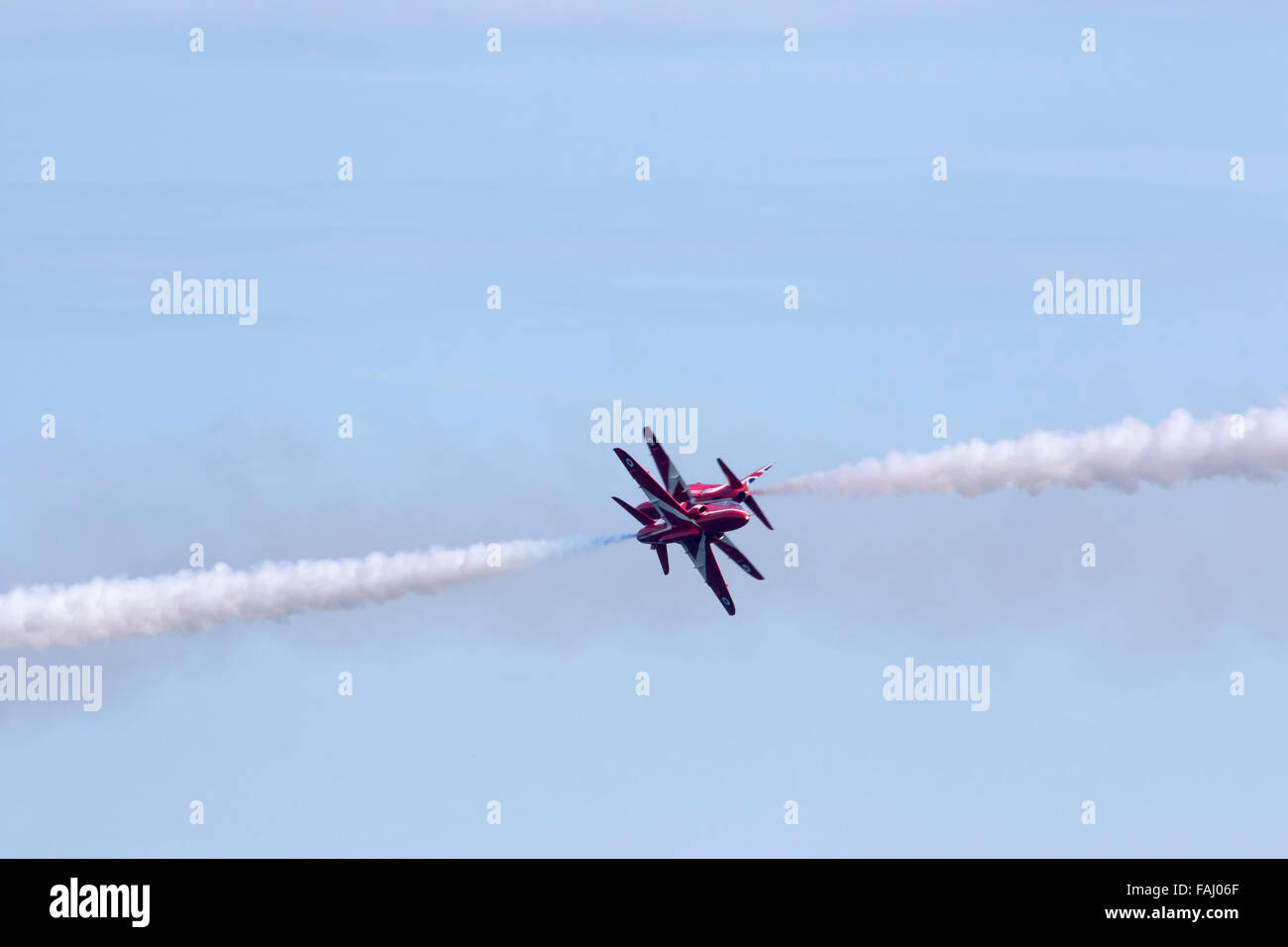 Red Arrows aerobatic team display 2015 Stock Photo - Alamy