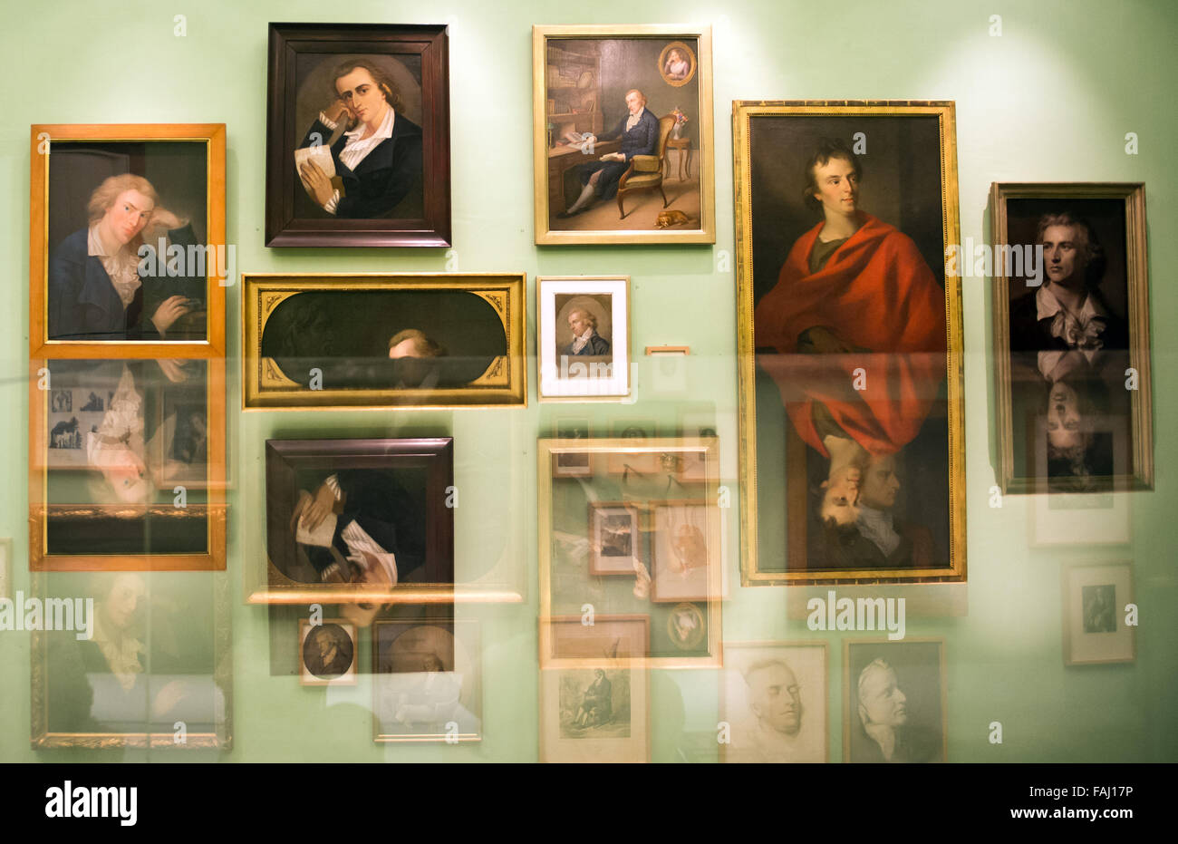 Images of German writer Friedrich Schiller pictured in the Schiller ...