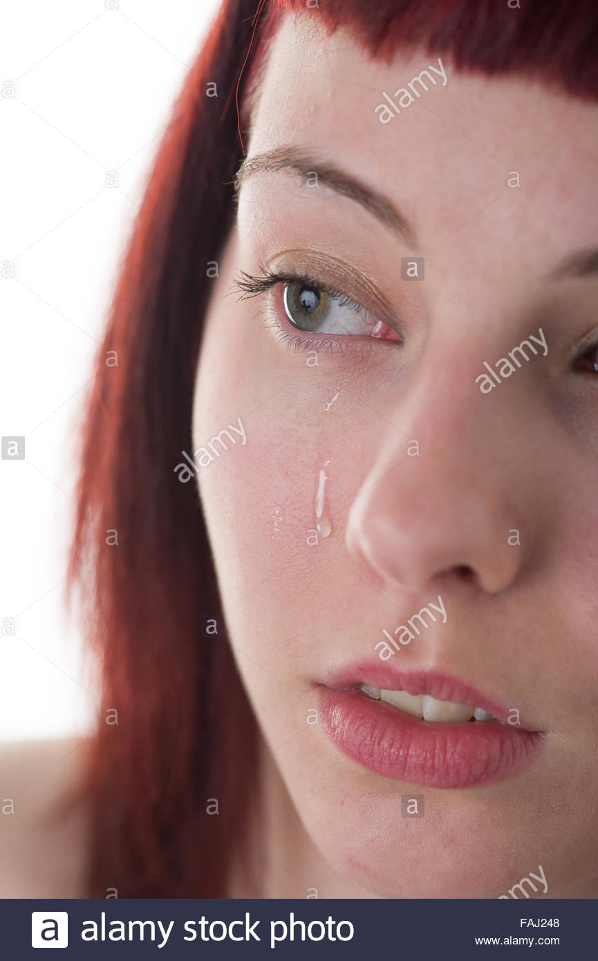 Woman Tears Cheeks High Resolution Stock Photography and Images - Alamy