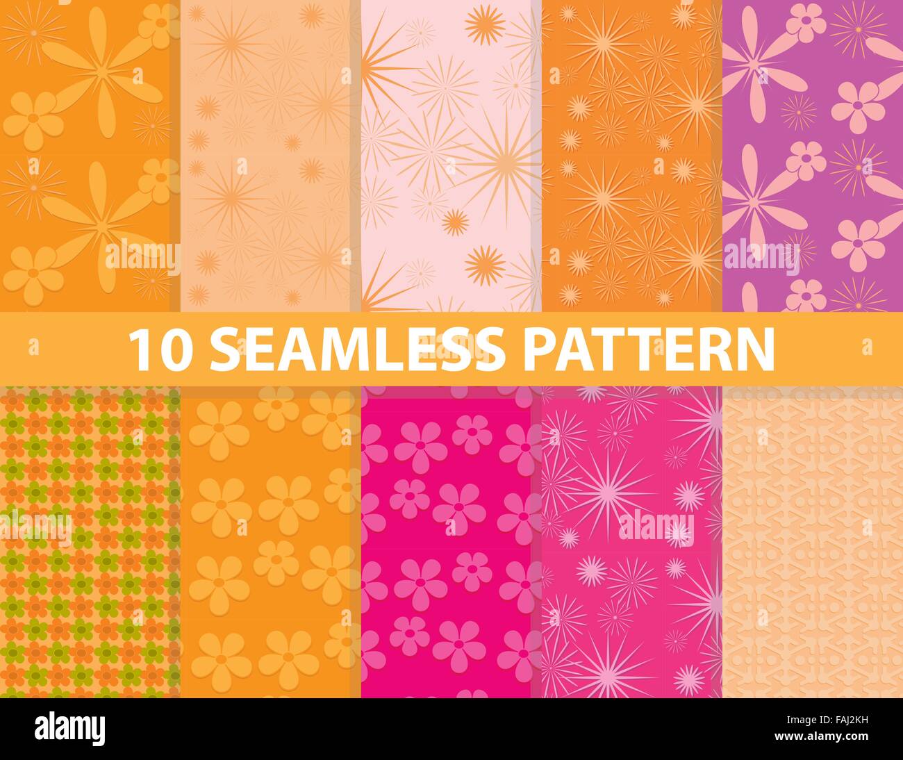 These are 10 seamless patterns in eps10 format Stock Vector Image & Art ...