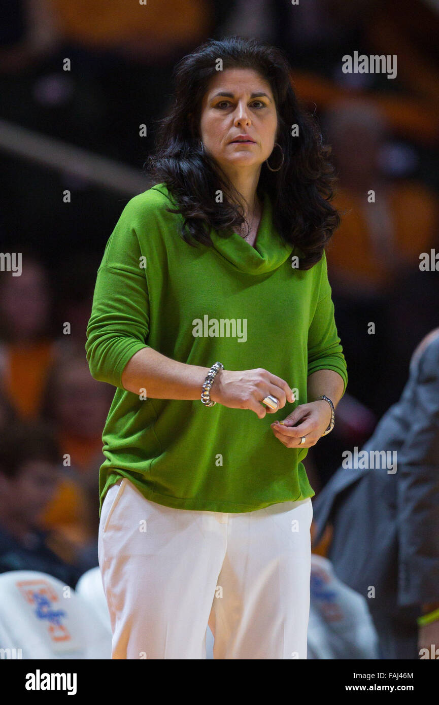 December 30, 2015: head coach Lynn Bria of the Stetson Hatters during ...