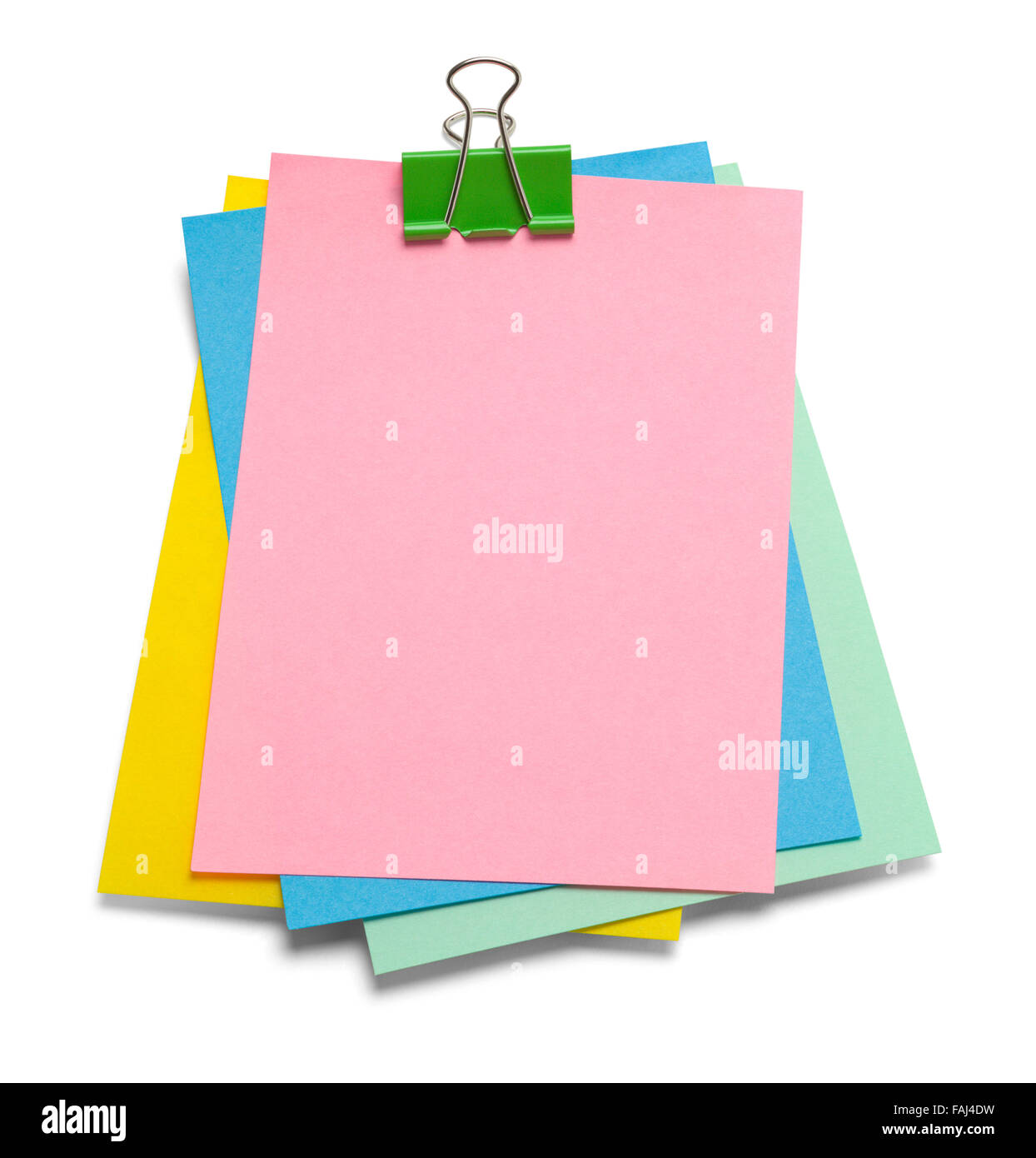 Messy Notes with Copy Space Isolated on a White Background Stock Photo ...