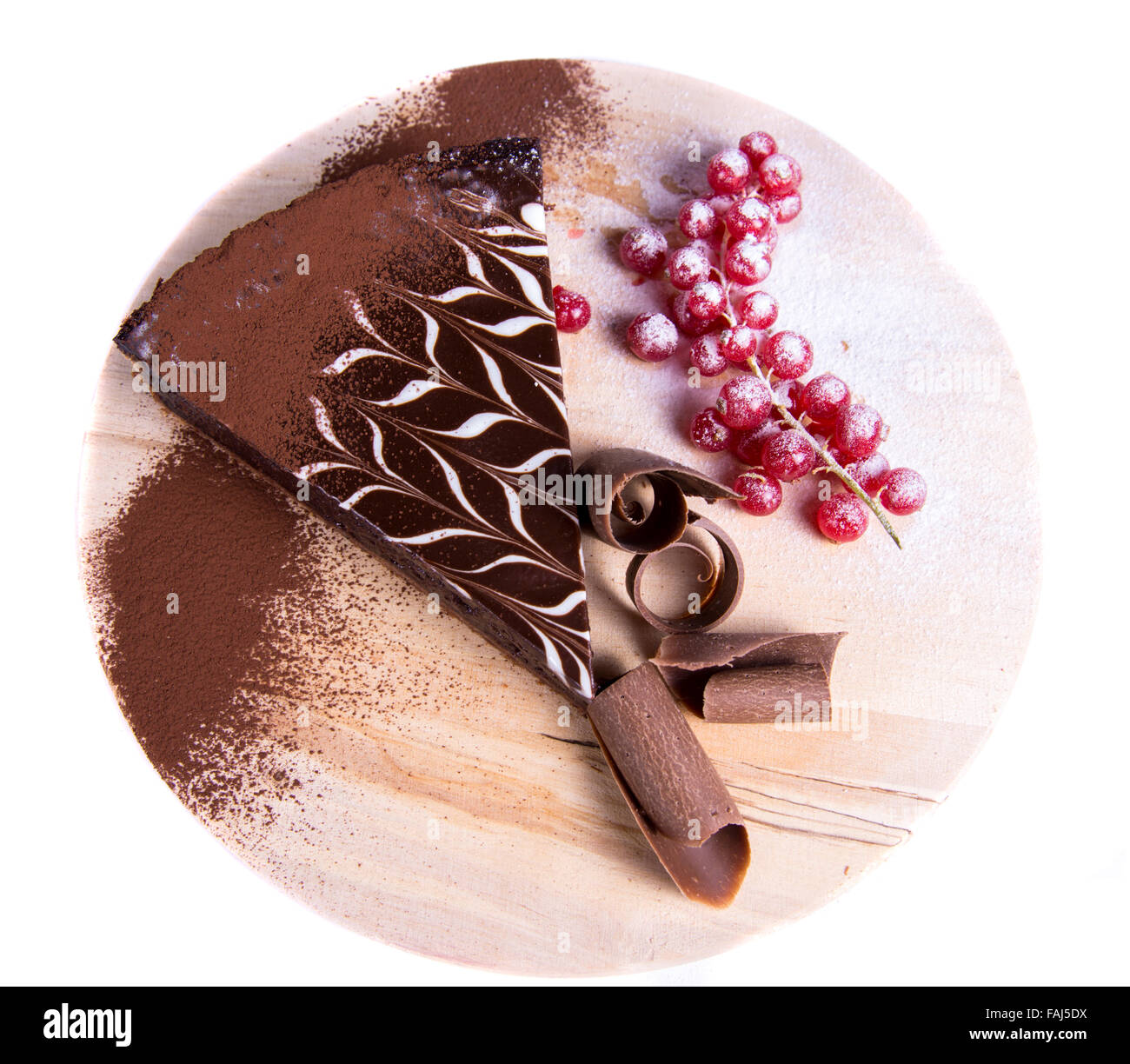 Chocolate tart cake Stock Photo - Alamy