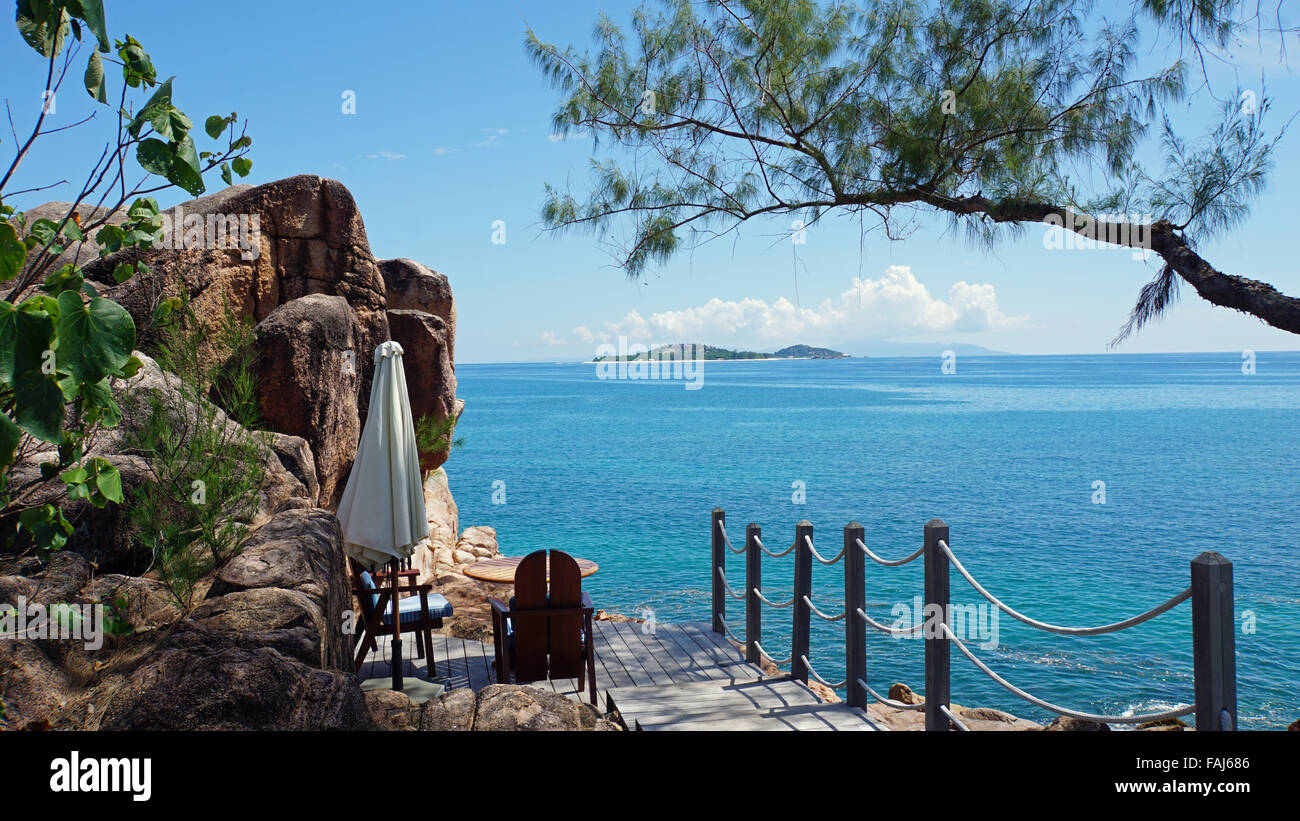 romantic place at the sea Stock Photo - Alamy