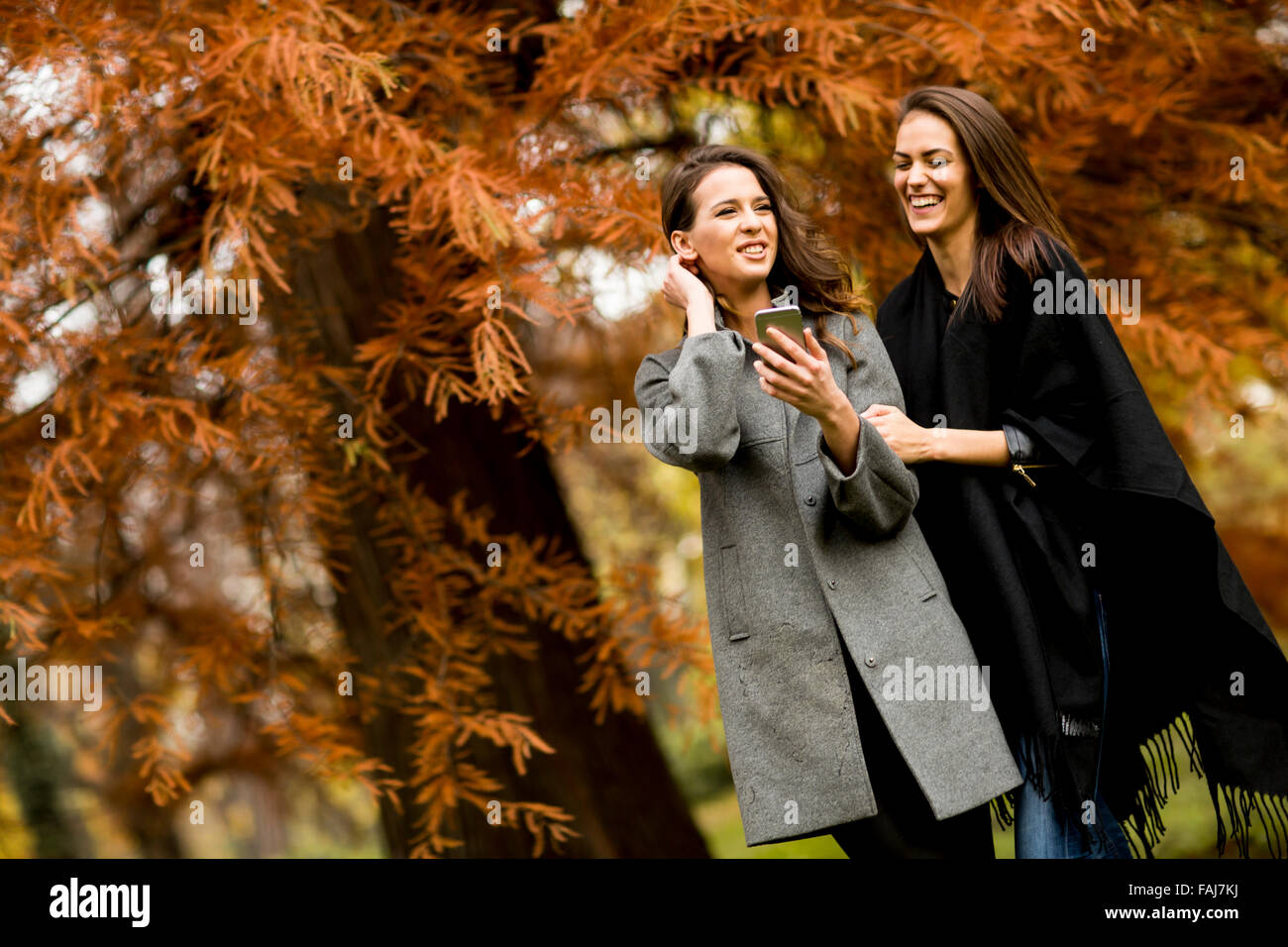 Young women in the park hi-res stock photography and images - Alamy