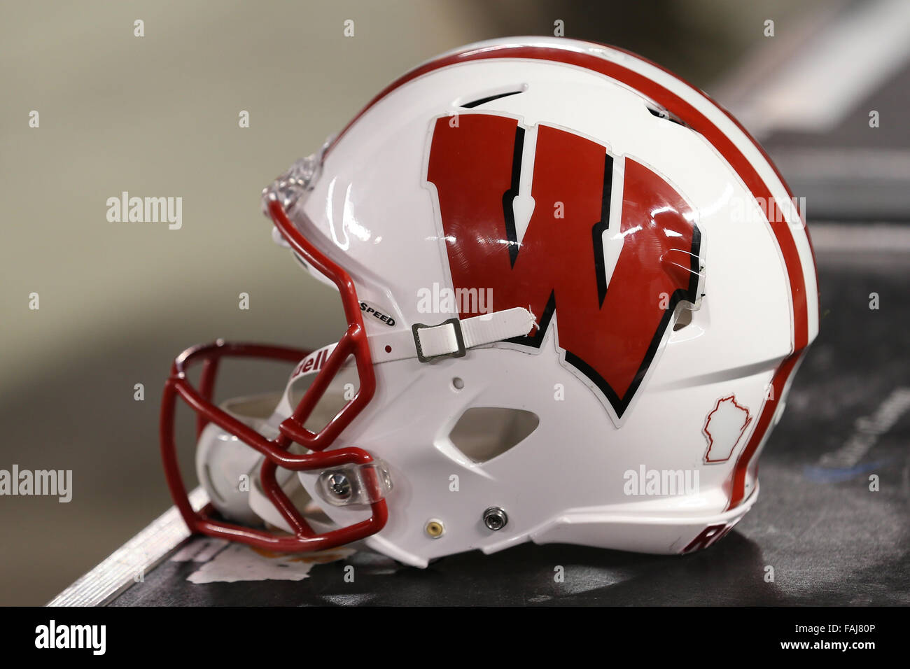 Wisconsin badgers football helmet hi-res stock photography and images ...