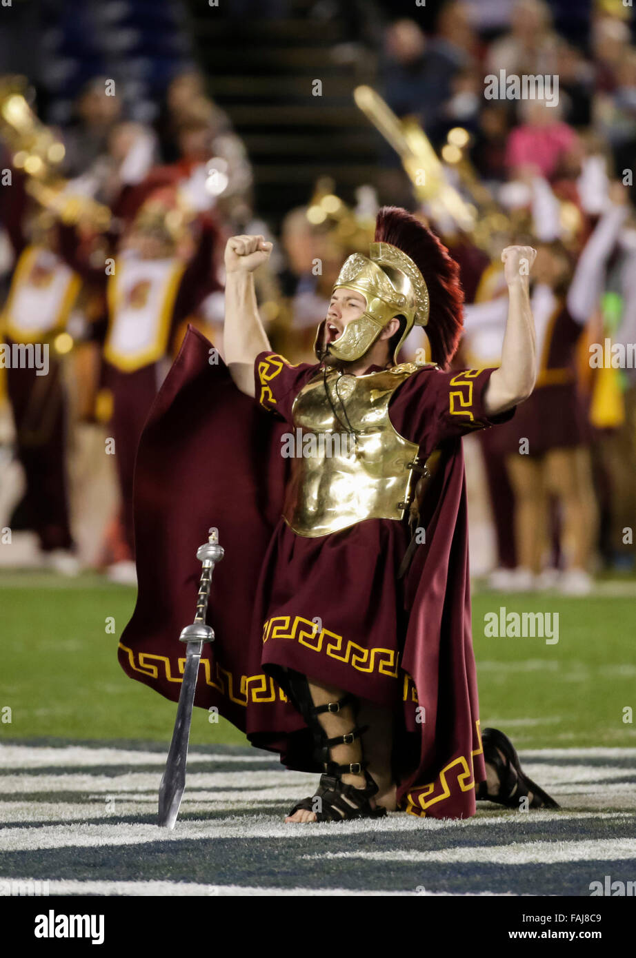 San Diego, California, USA. 30th Dec, 2015. USC Trojan leads the band ...