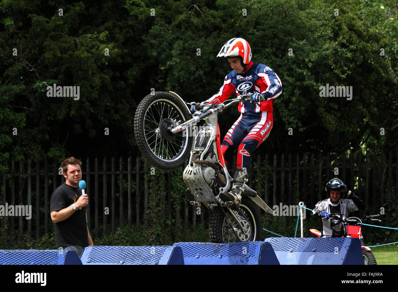 Trials bike stunt show Stock Photo - Alamy