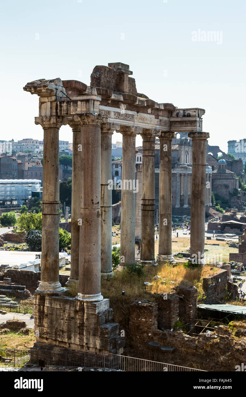 Rome, Italy - August 8, 2015: Different views of the Roman Forum Stock ...