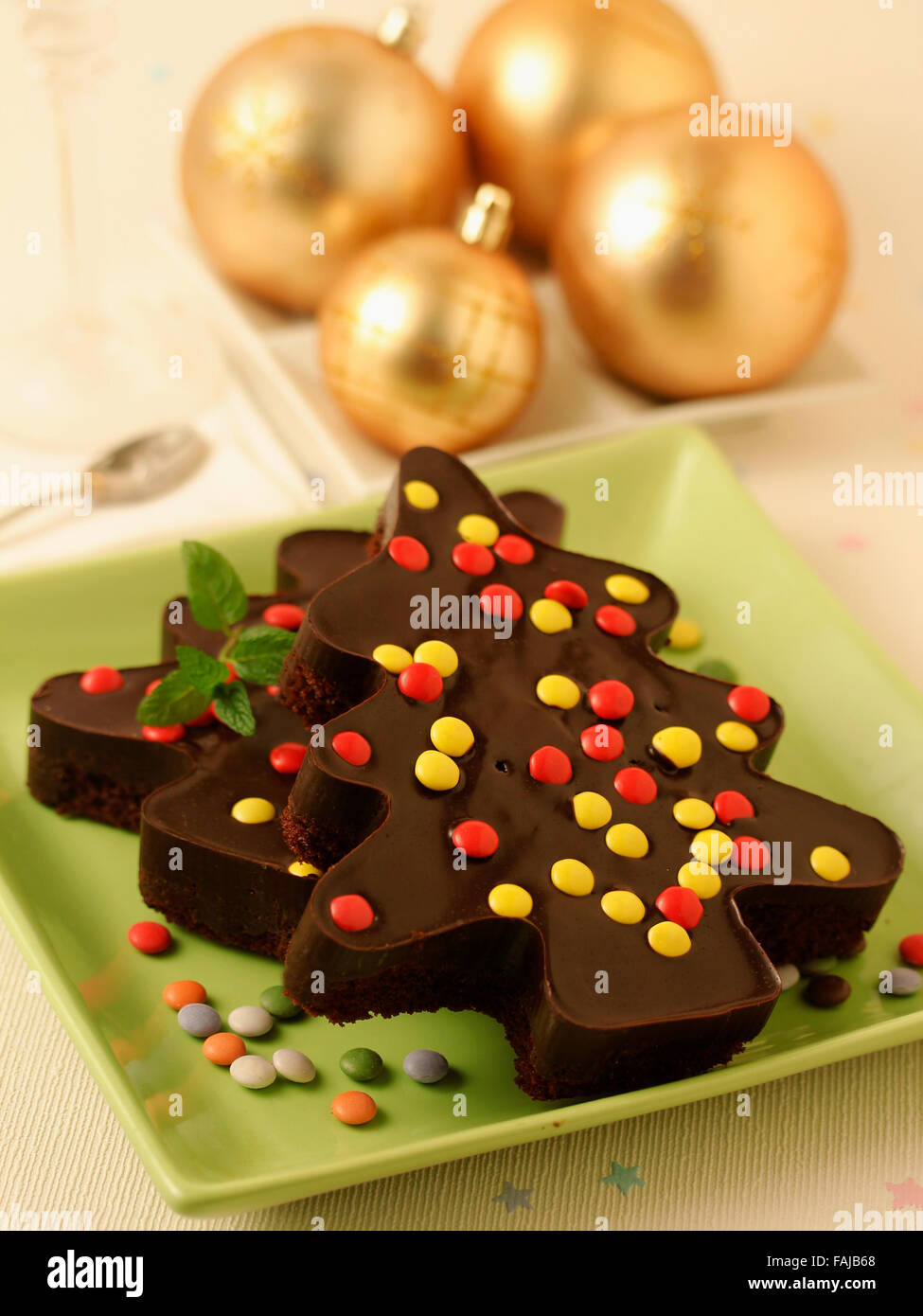 Chocolate Christmas tree Stock Photo - Alamy