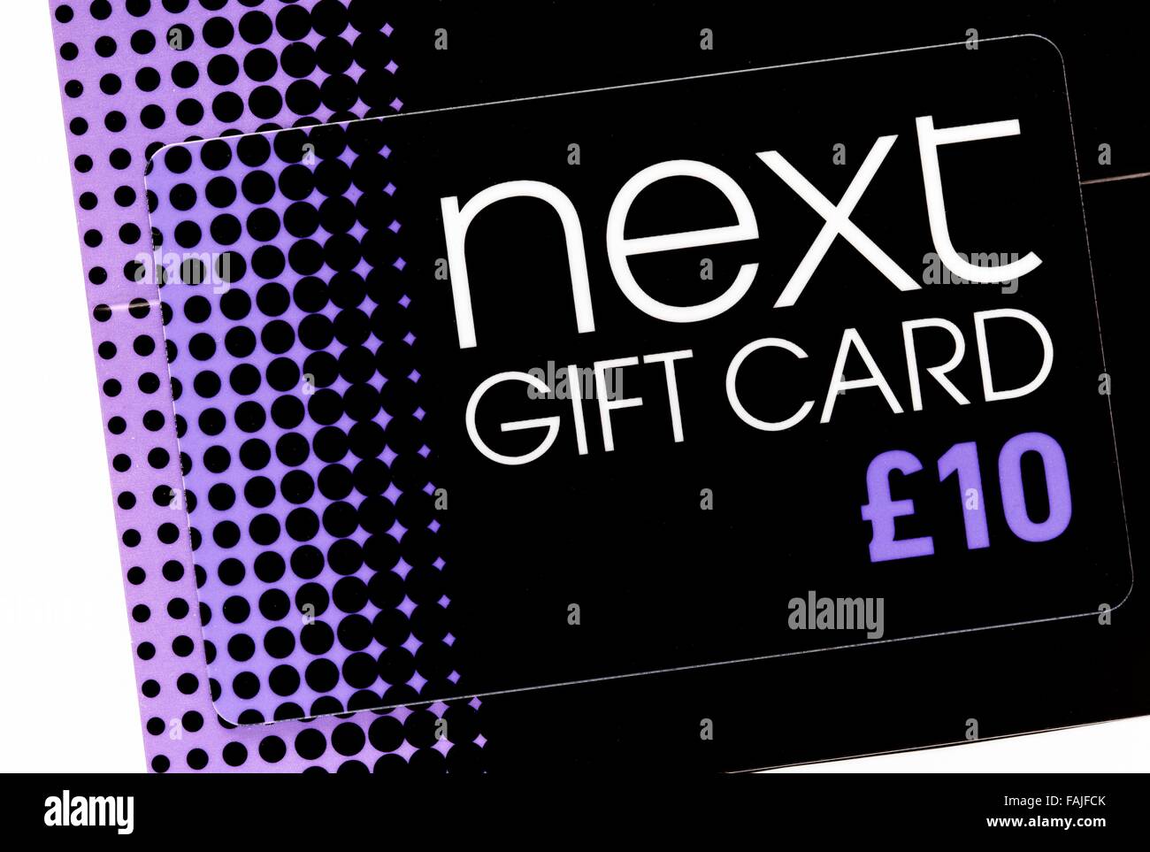 Next gift card £10 Stock Photo - Alamy