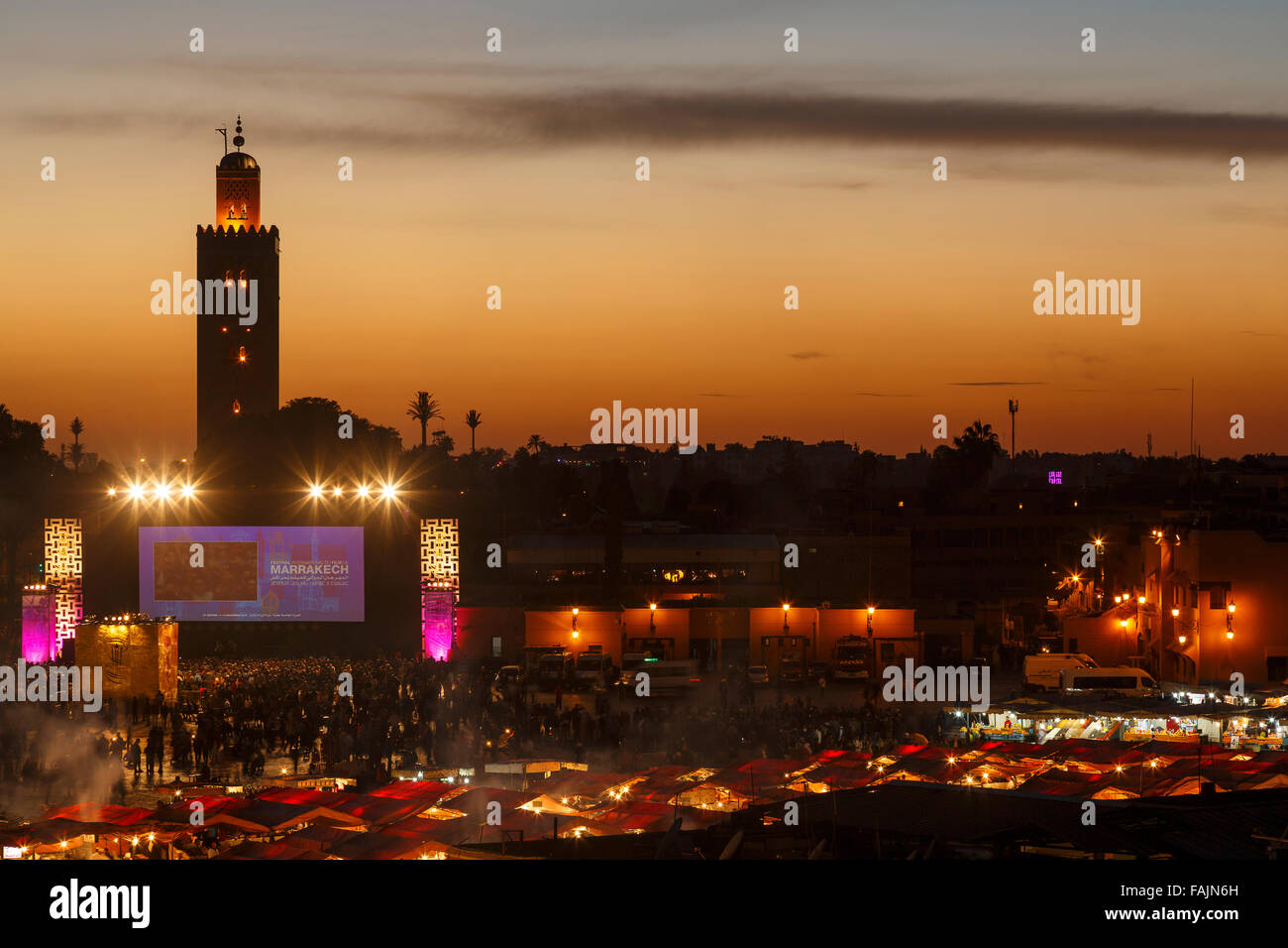 Marrakech tourist square hi-res stock photography and images - Alamy