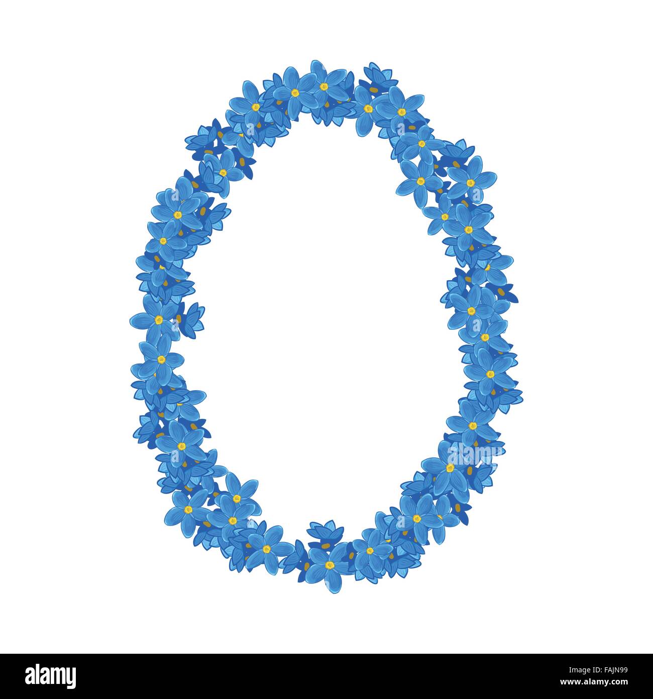 Floral oval wreath Stock Vector Image & Art - Alamy