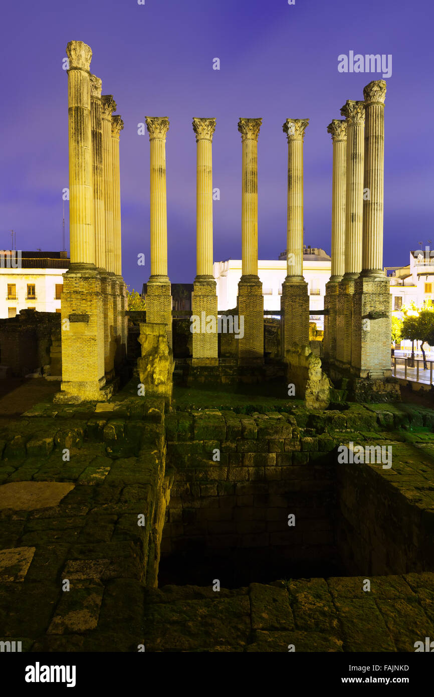 The antique temple of the Roman Empire. Cordoba, Spain Stock Photo - Alamy