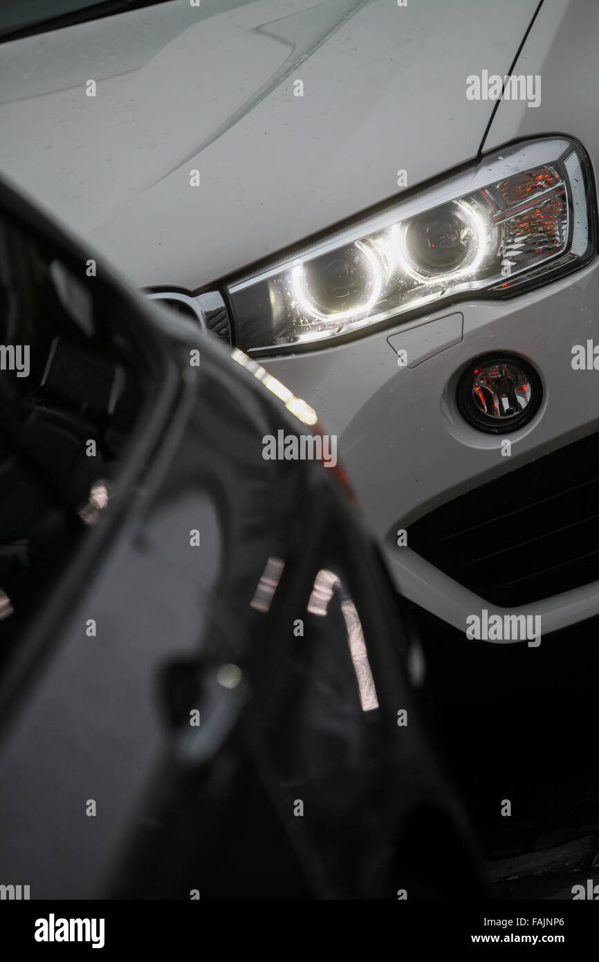 Led headlight cars hi-res stock photography and images - Alamy