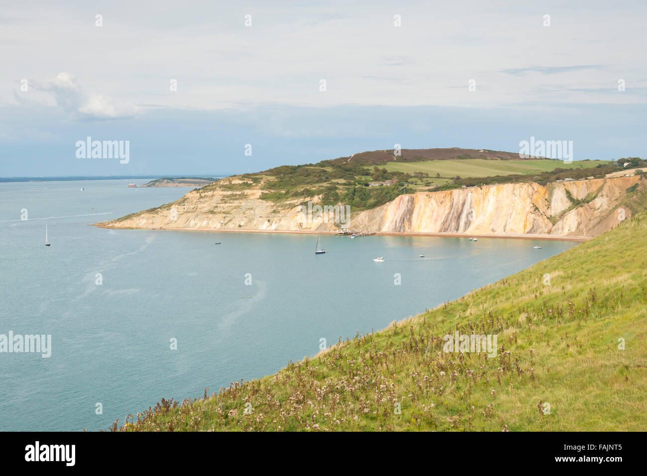 Tennyson Down on the Isle of Wight UK Stock Photo - Alamy