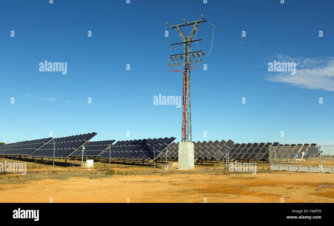 polar panel system at desert Stock Photo - Alamy