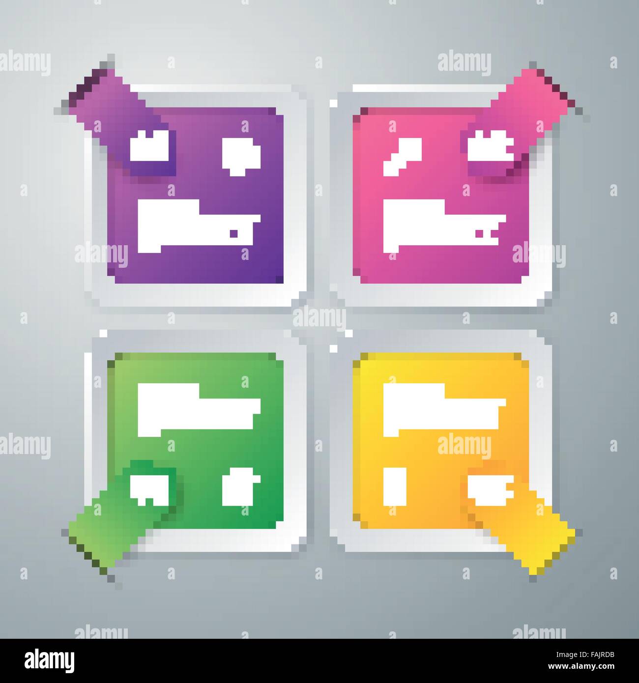 Vector illustration infographics of squares Stock Vector Image & Art ...