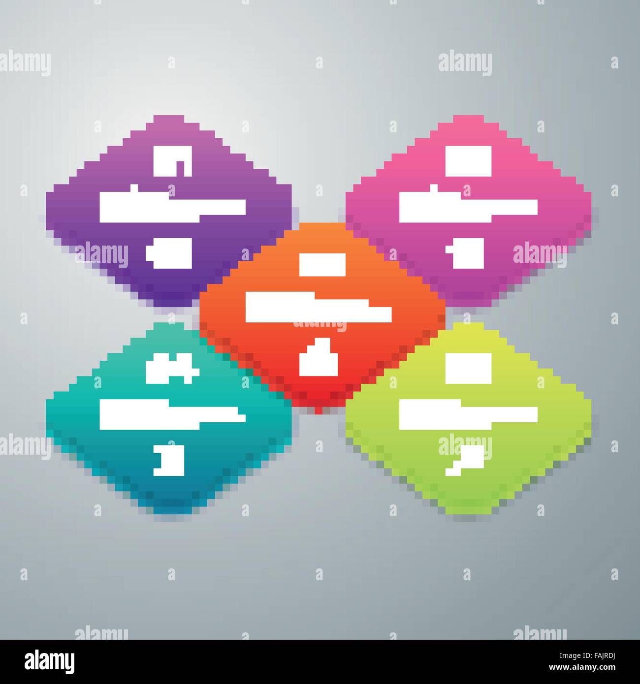 Vector illustration infographics of squares Stock Vector Image & Art ...