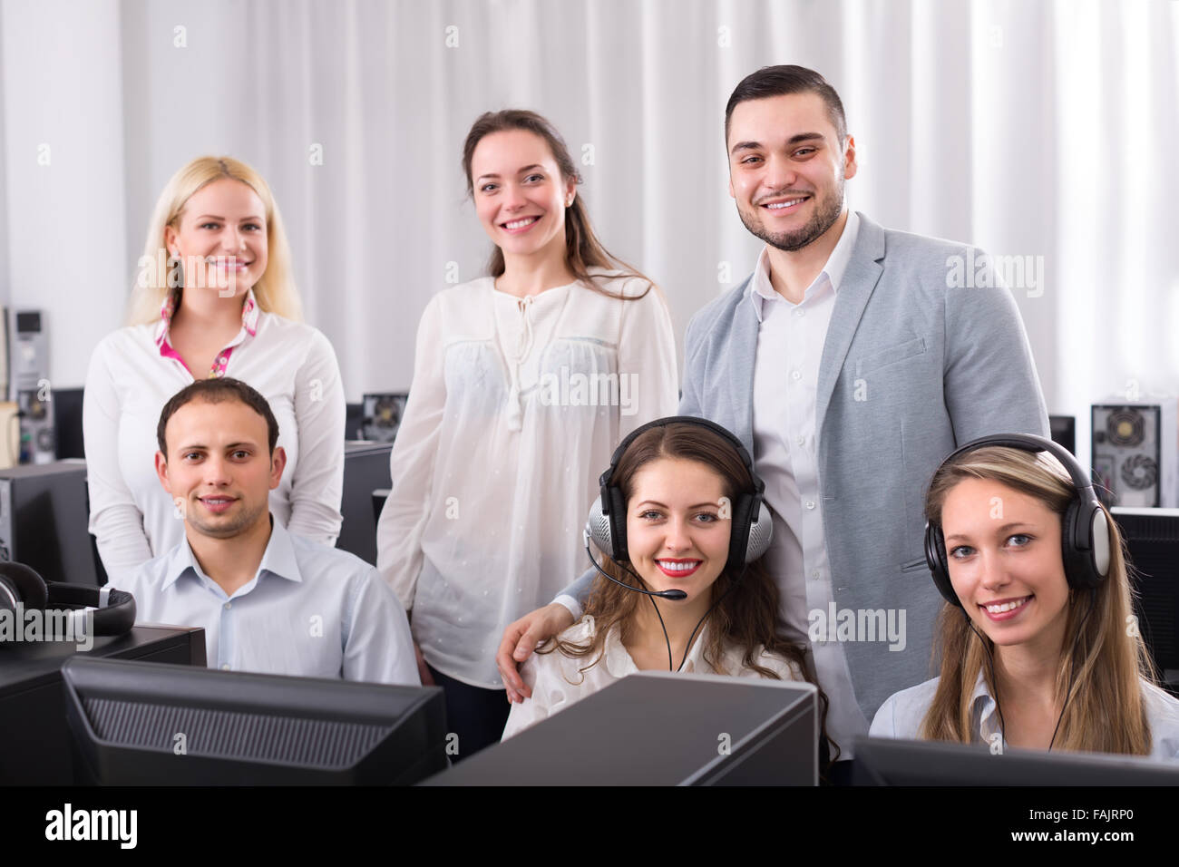 Employees working in call center hi-res stock photography and images ...