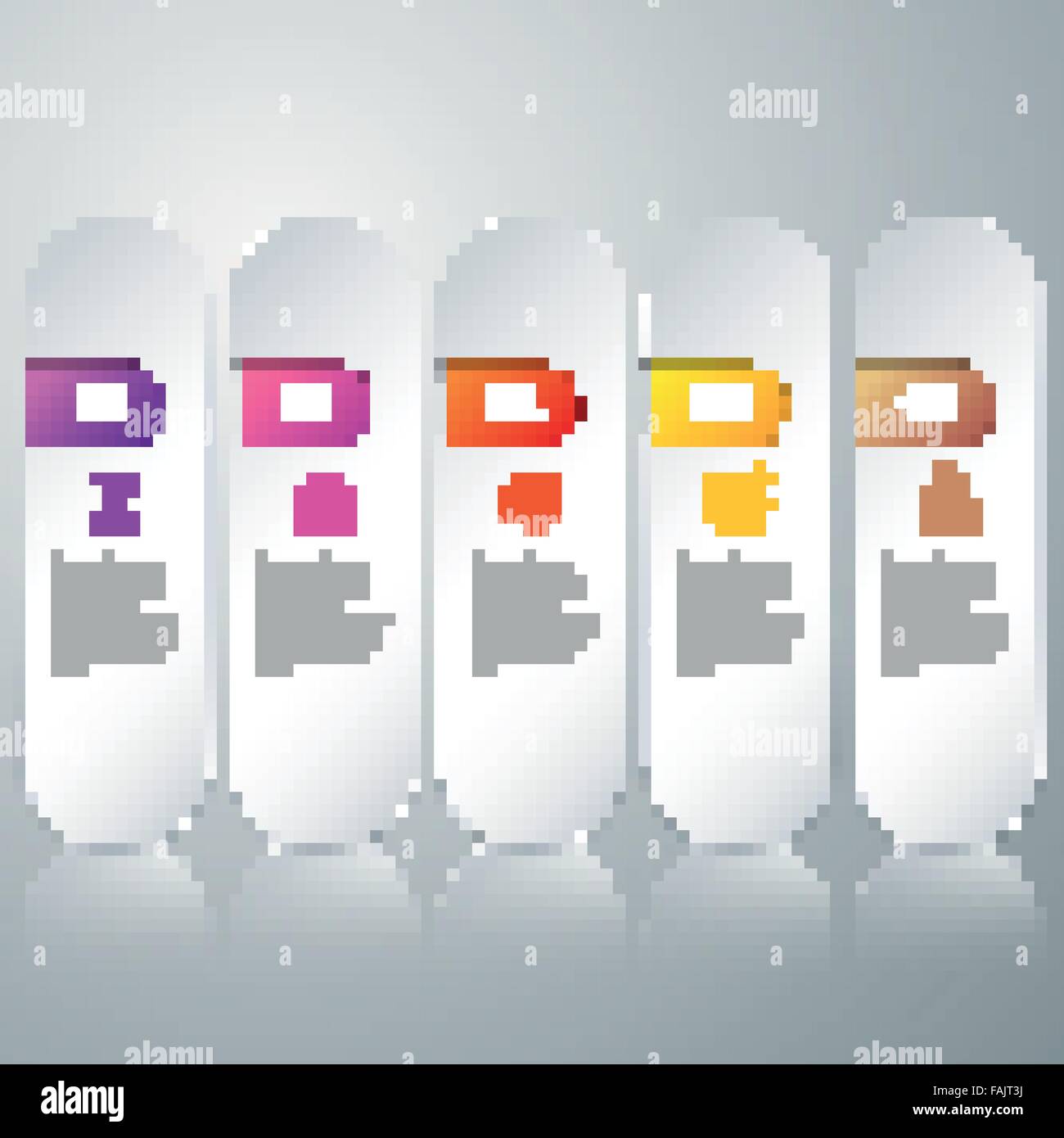 Vector illustration infographics 5 options Stock Vector Image & Art - Alamy
