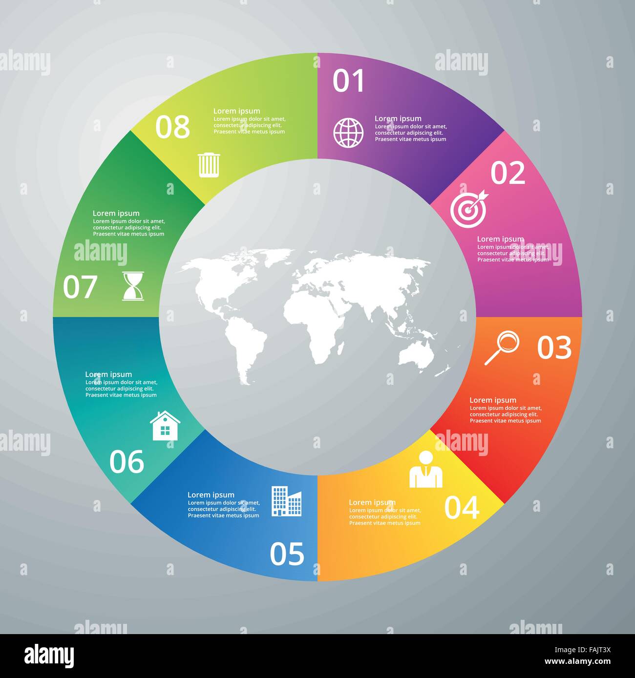 Vector illustration infographics eight options Stock Vector Image & Art ...