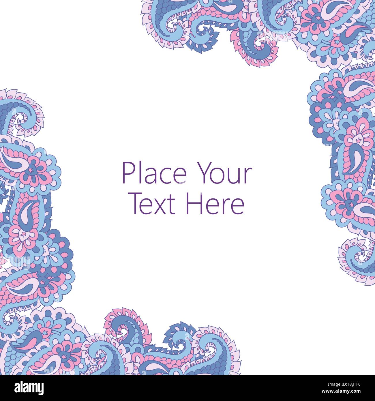 Indian corner border pattern hi-res stock photography and images - Alamy