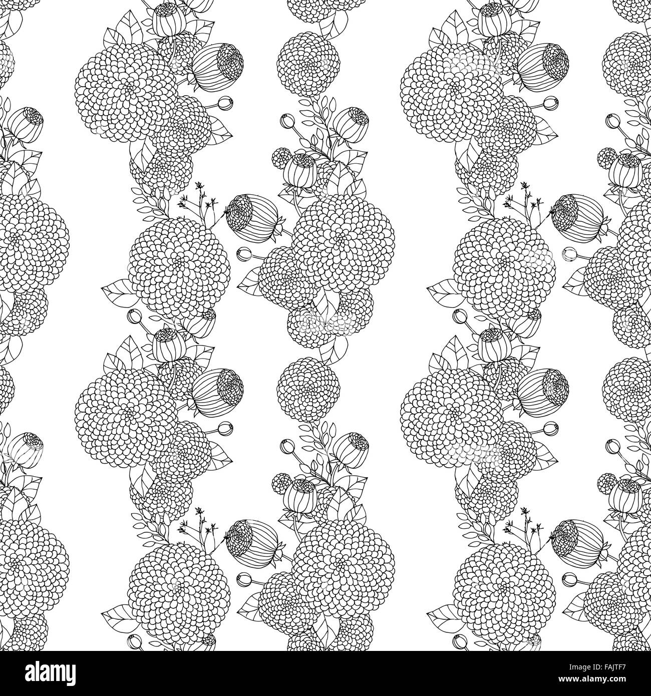 Seamless texture with asters Stock Vector Image & Art - Alamy