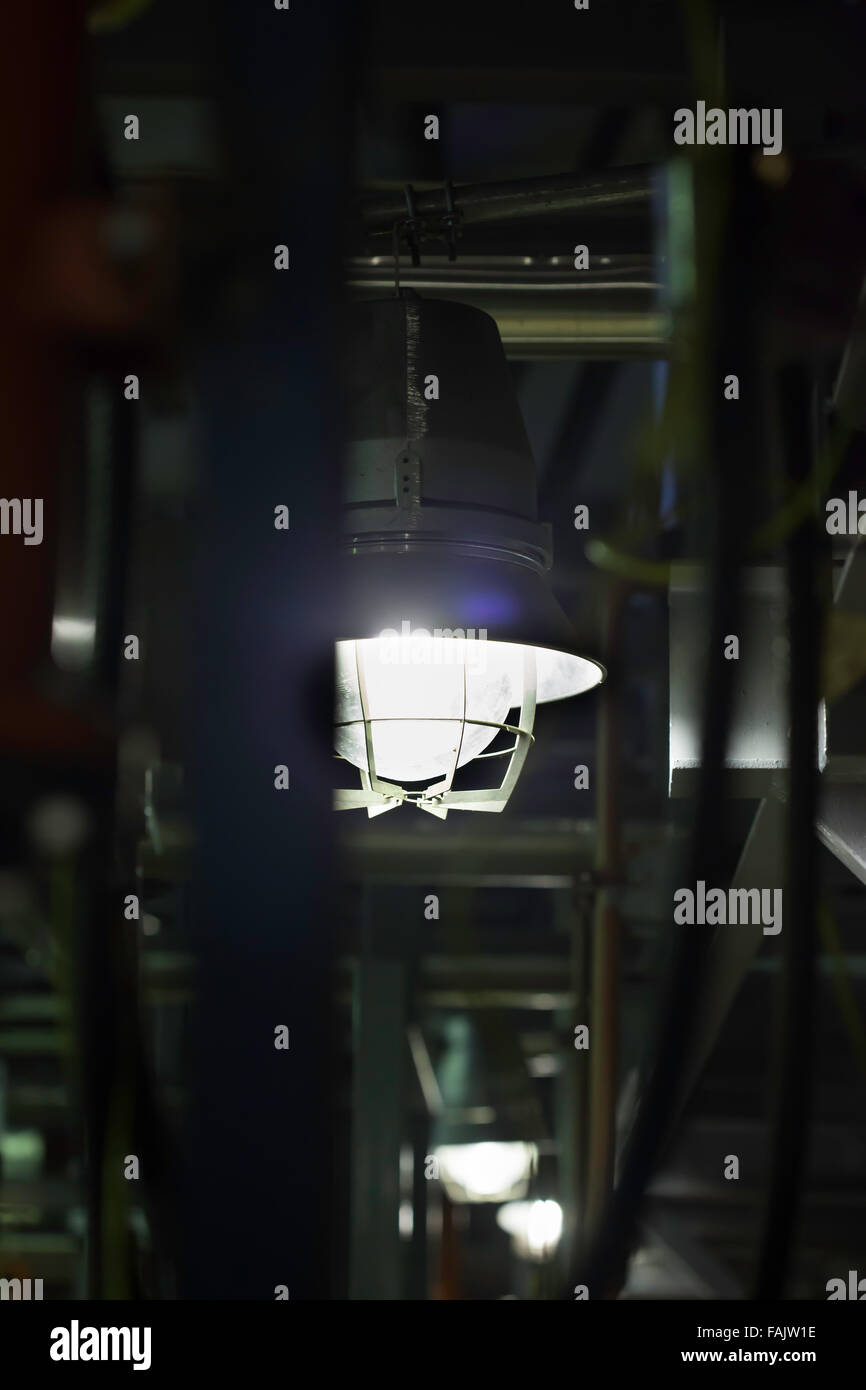 lantern lights metal construction of factory Stock Photo - Alamy