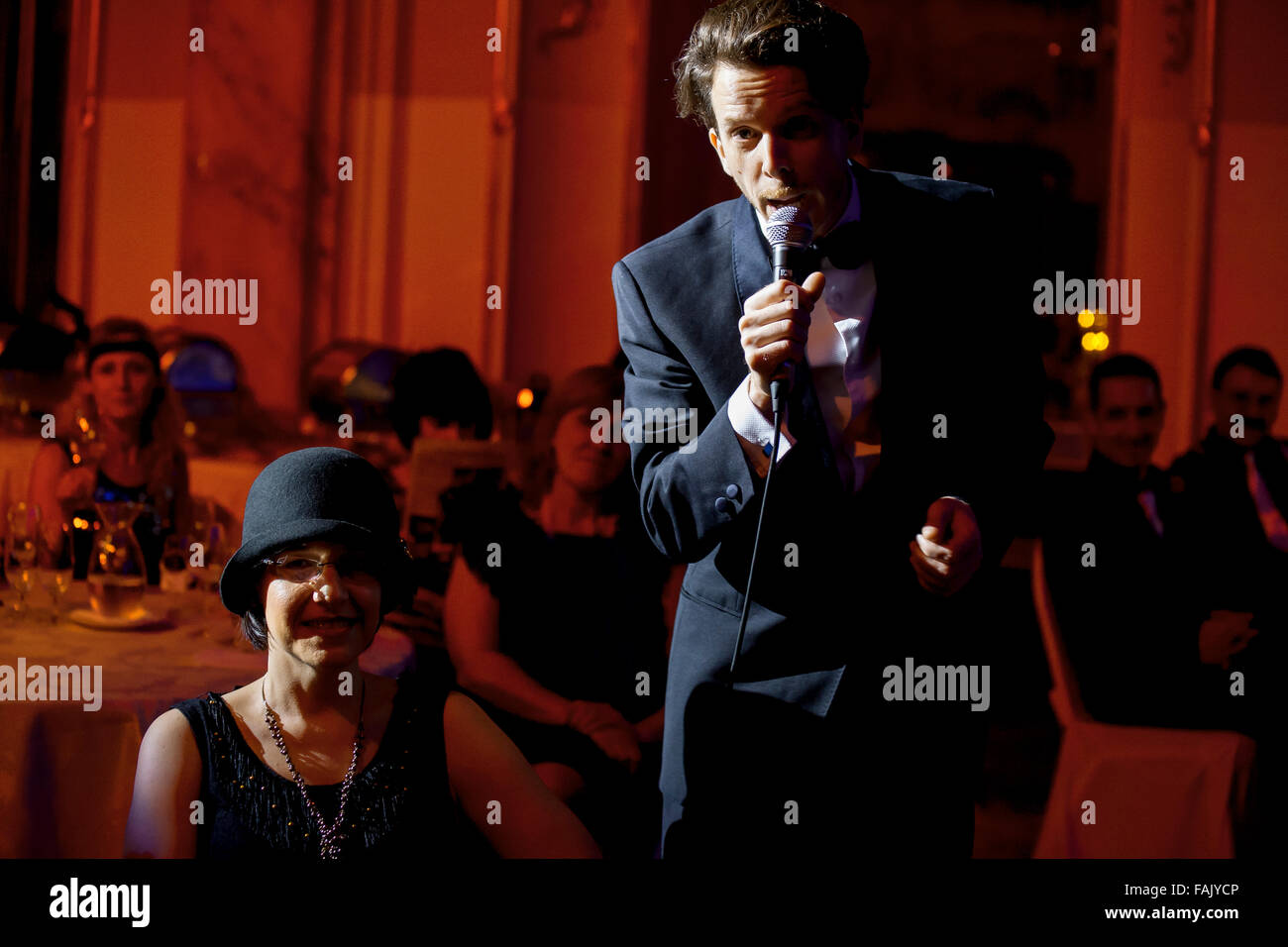 Prague Burlesque Performance Show, Czech Republic Stock Photo - Alamy