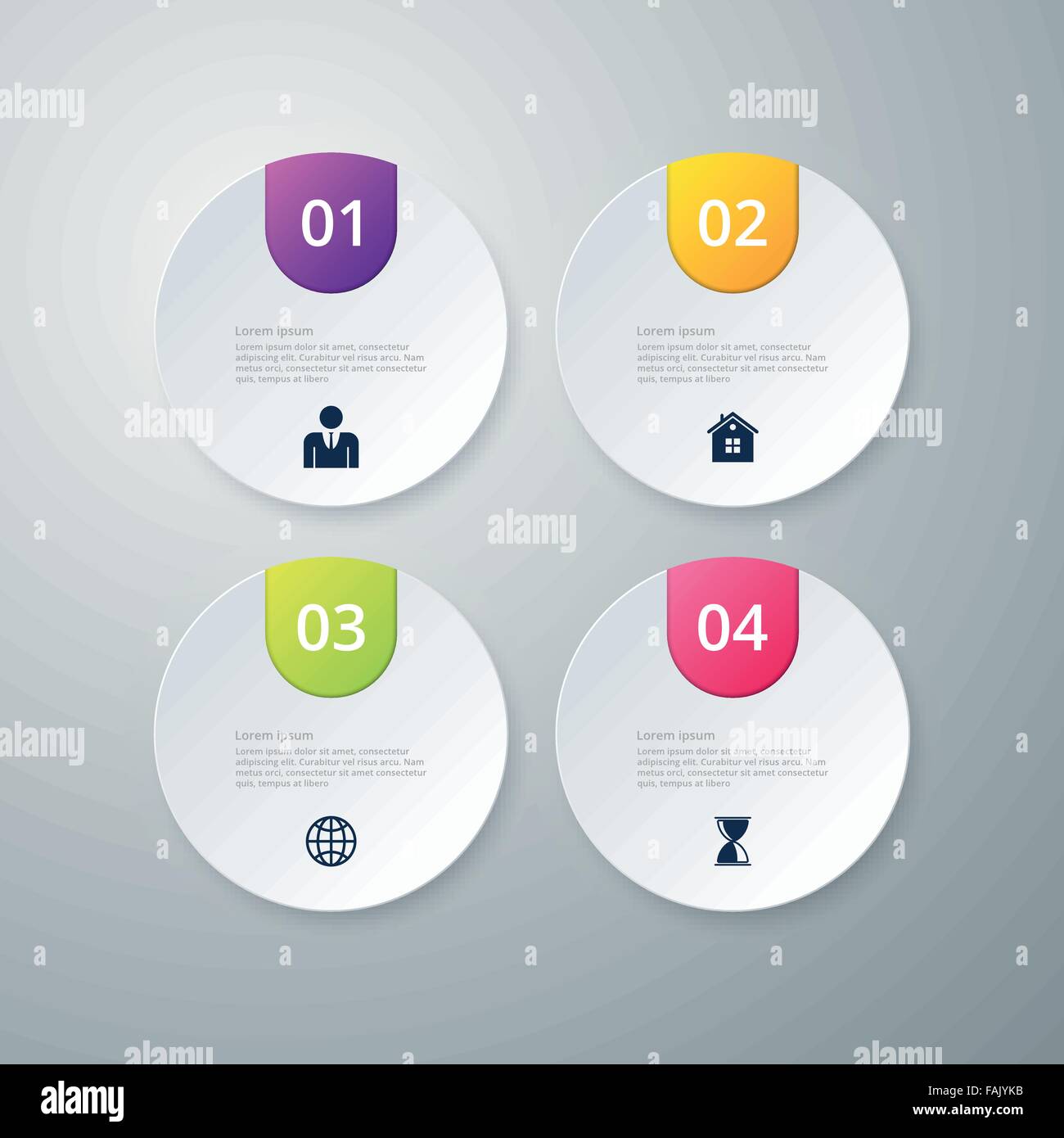 Vector illustration infographics four options Stock Vector Image & Art ...