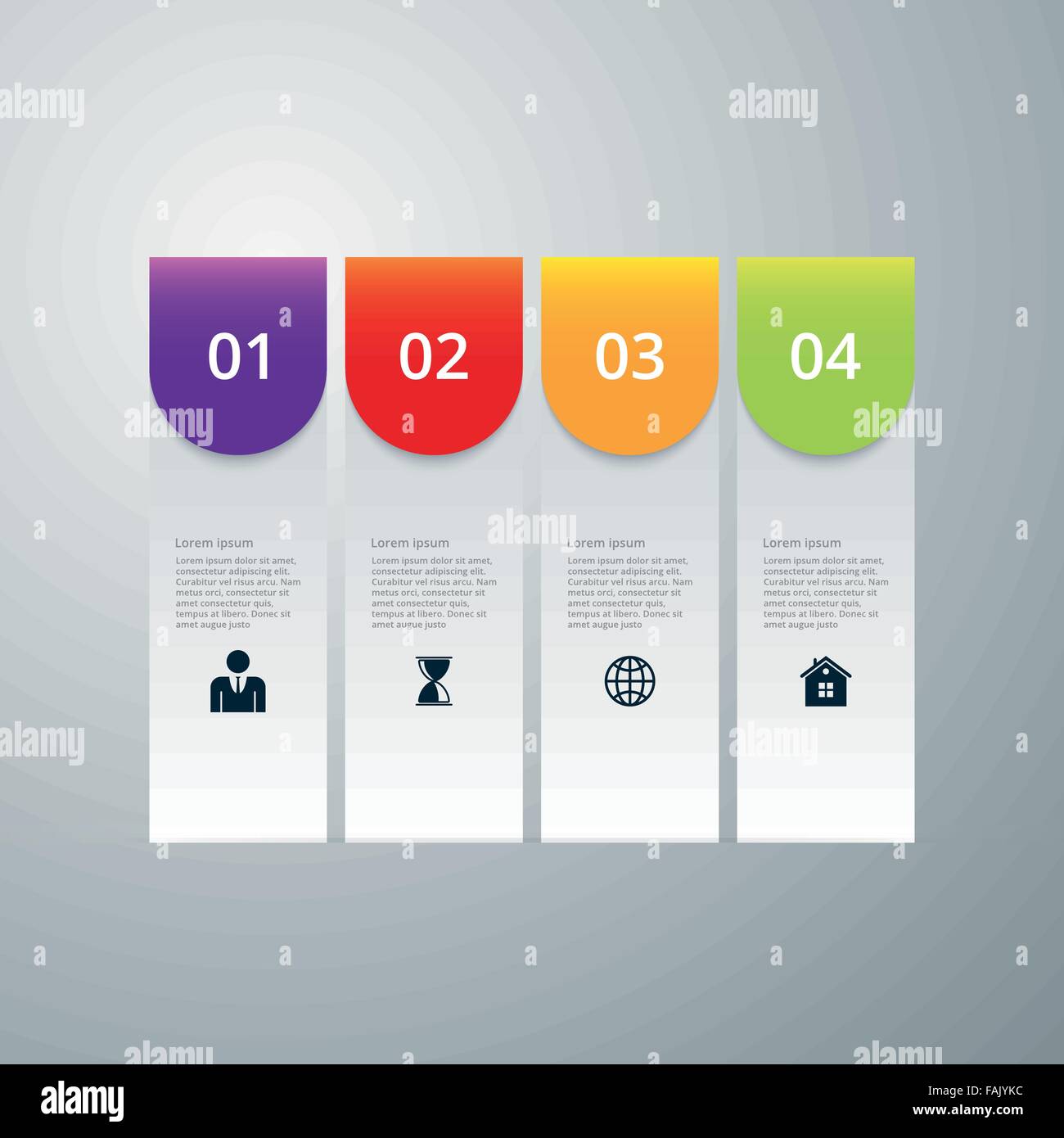 Vector illustration infographics four options Stock Vector Image & Art ...