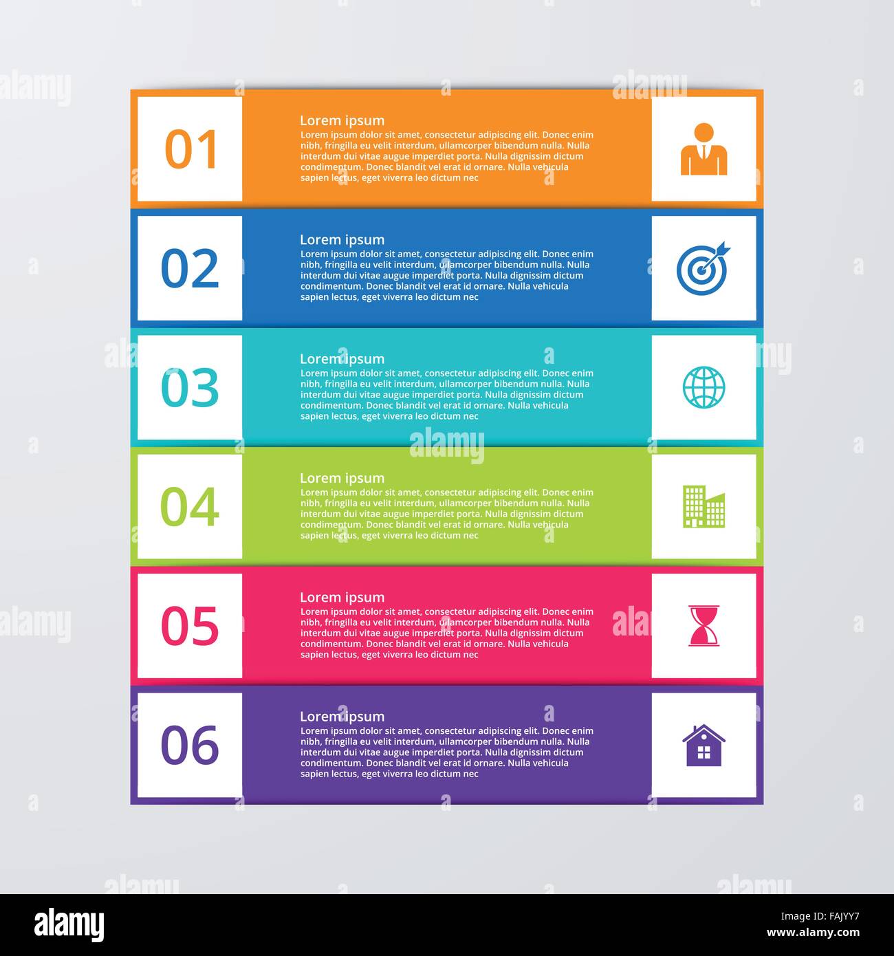 Vector illustration infographics six options Stock Vector Image & Art ...