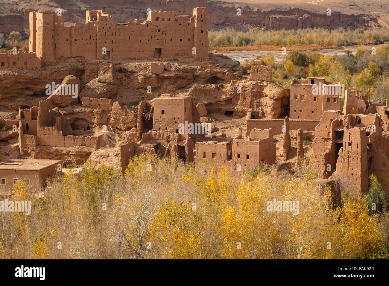 Kasbah. Kalaat Mgouna. Roses valley. Morocco. North Africa Stock Photo ...