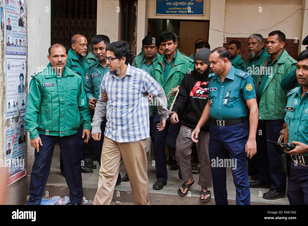Dhaka. 31st Dec, 2015. Some of those accused of murdering Bangladeshi ...