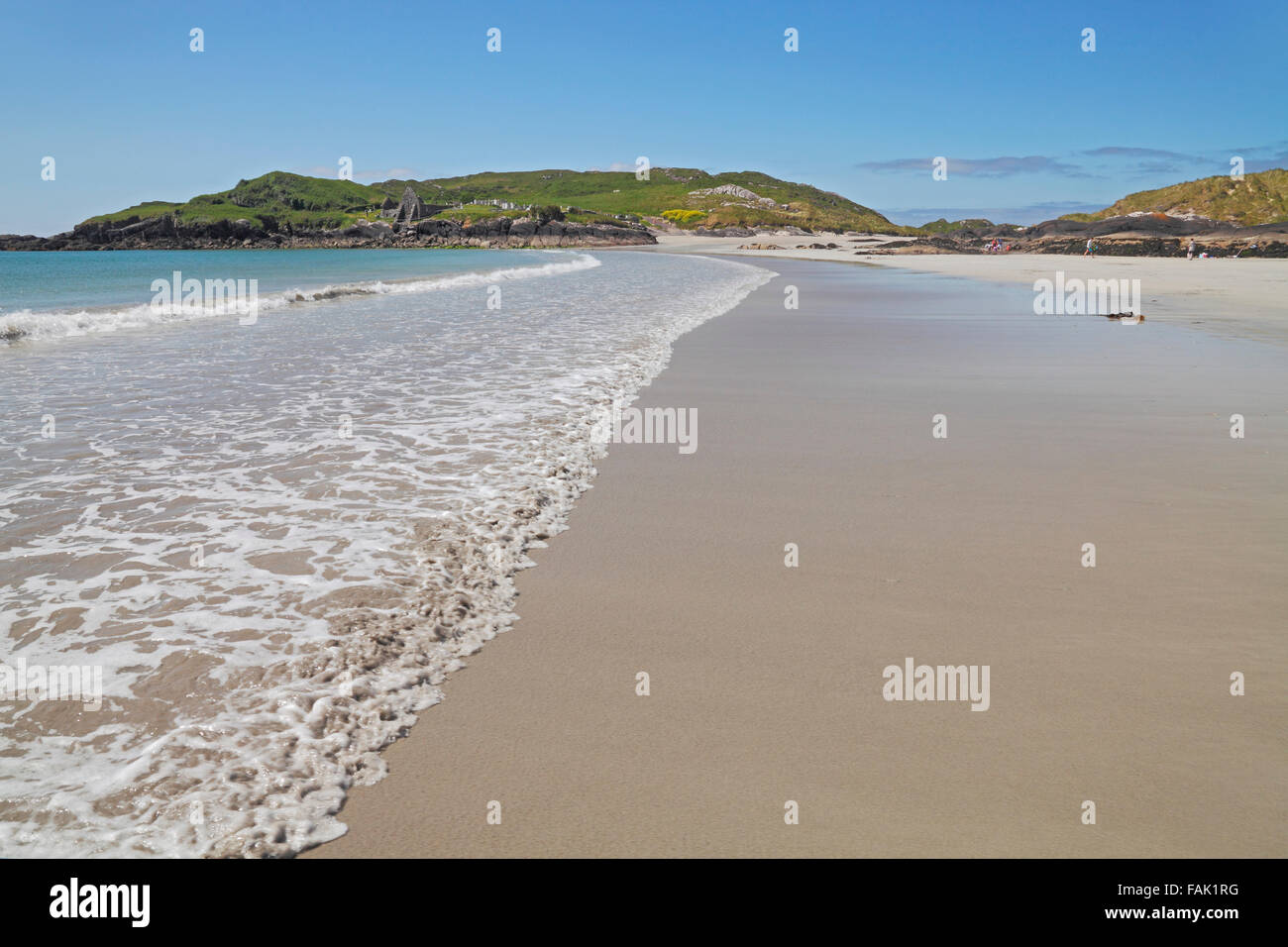 Derrynane Bay near Caherdaniel at the Ring of Kerry, County Kerry ...